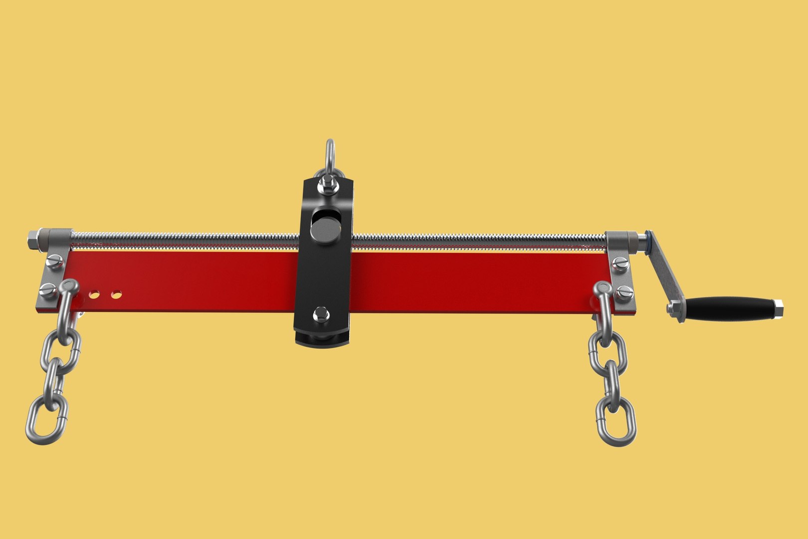 ENGINE HOIST LIFT CRANE BALANCER ENGINE LOAD LEVELER CHAINS HOOK 3D ...