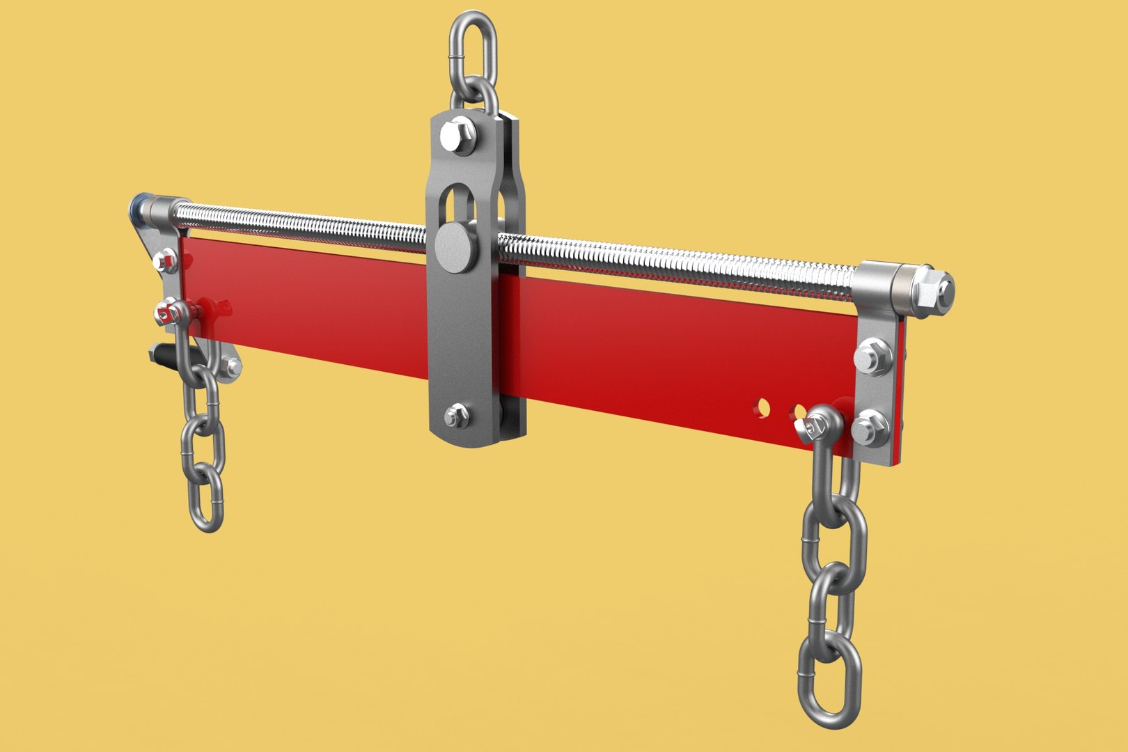 ENGINE HOIST LIFT CRANE BALANCER ENGINE LOAD LEVELER CHAINS HOOK 3D ...