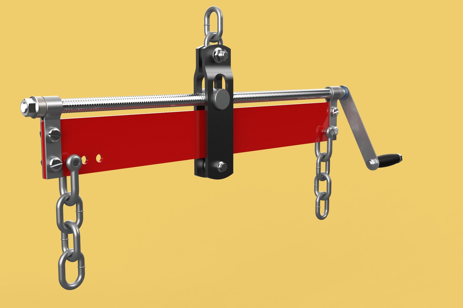 ENGINE HOIST LIFT CRANE BALANCER ENGINE LOAD LEVELER CHAINS HOOK 3D ...