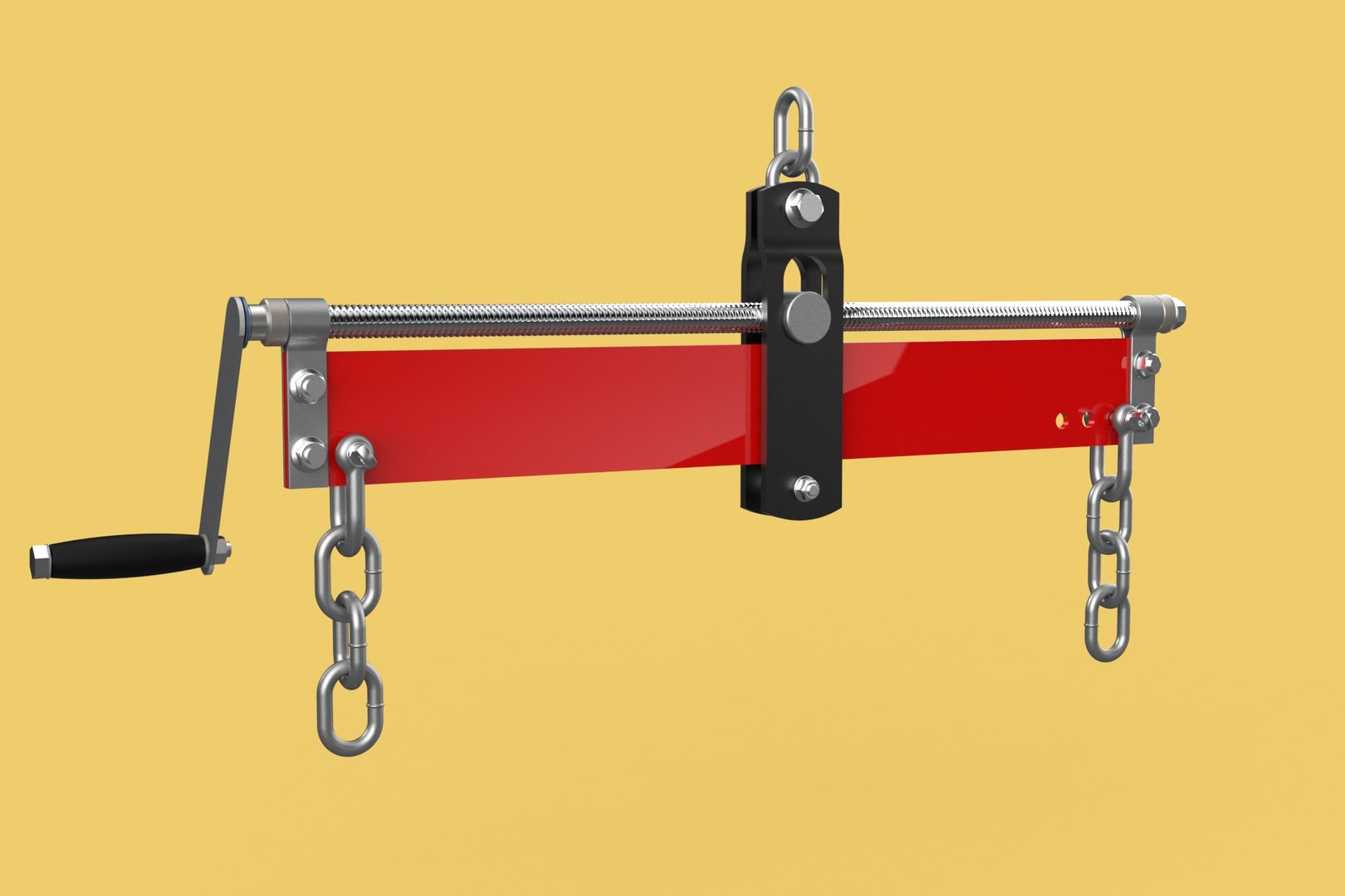 ENGINE HOIST LIFT CRANE BALANCER ENGINE LOAD LEVELER CHAINS HOOK 3D ...