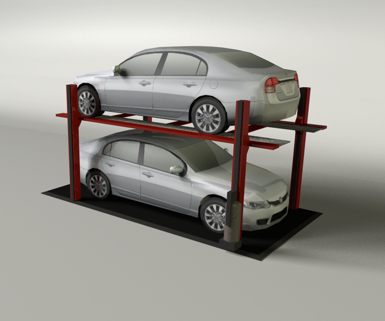 Car Lift 3d C4d