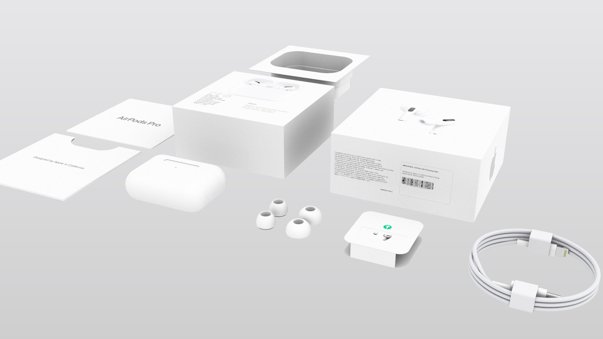 3D Airpods Pro Box And Unboxing - TurboSquid 1776507