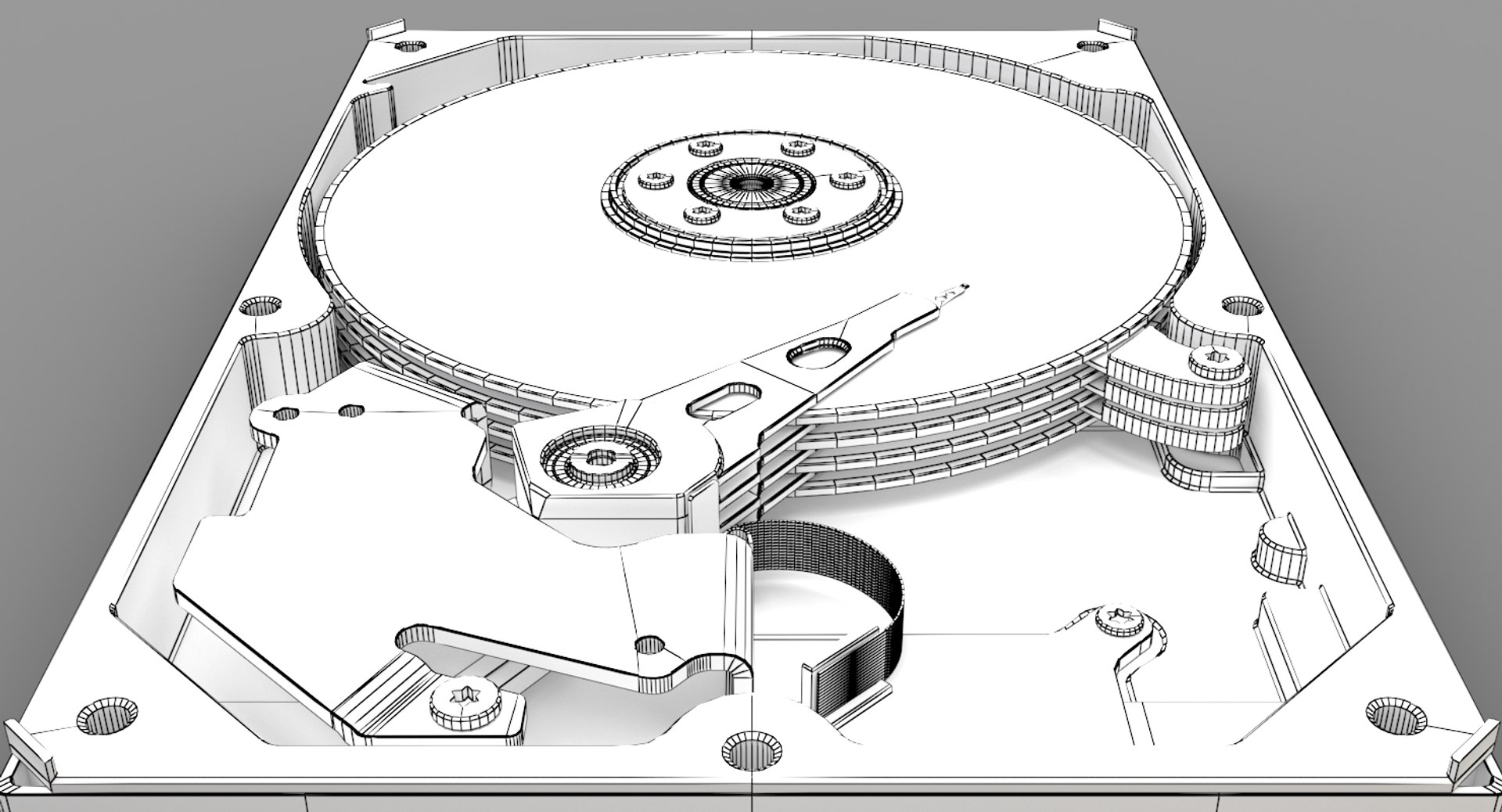3D 3 Hard Drive - TurboSquid 1206846