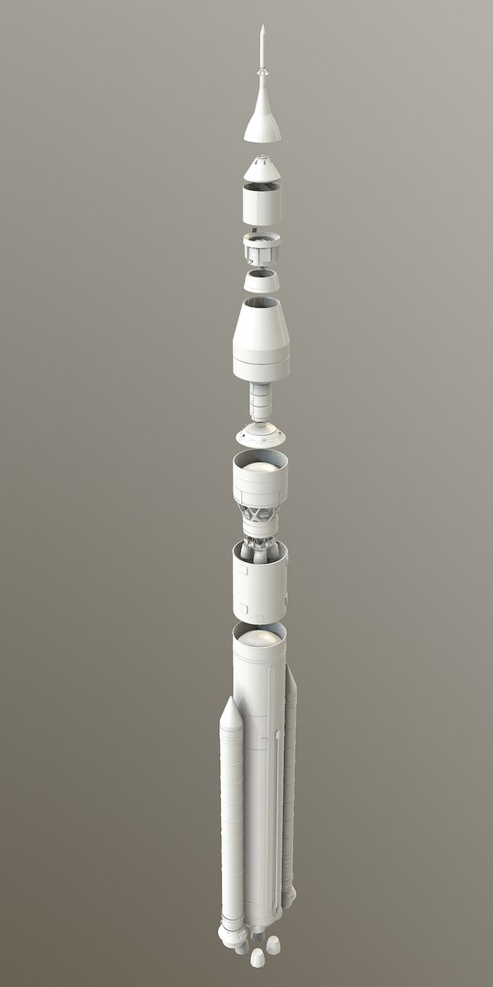 3D sls space launch - TurboSquid 1349161
