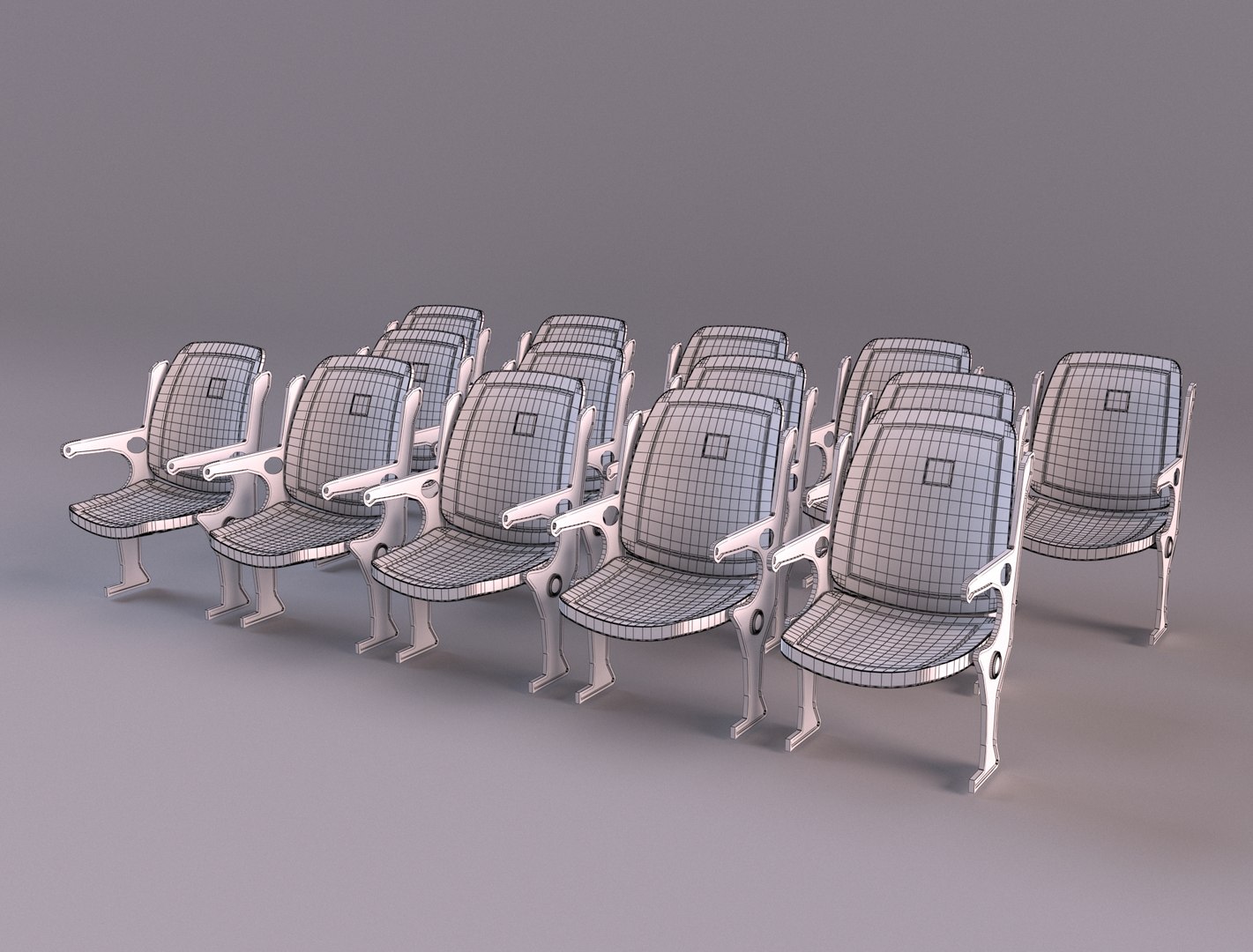 3D F5 Stadium Chairs - TurboSquid 1934825