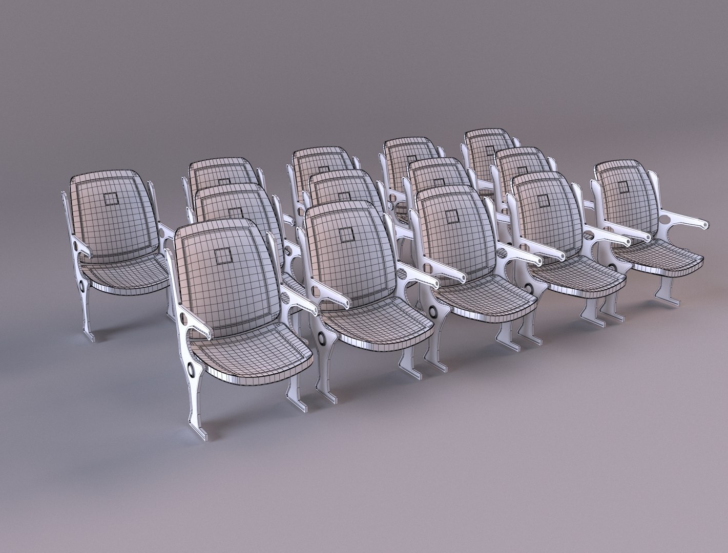 3D F5 Stadium Chairs - TurboSquid 1934825