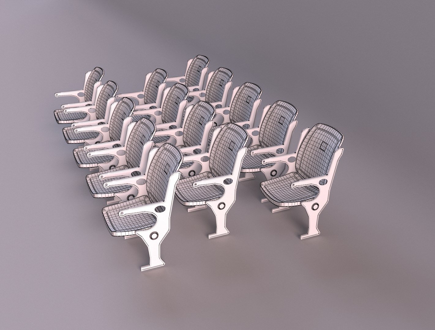 3D F5 Stadium Chairs - TurboSquid 1934825