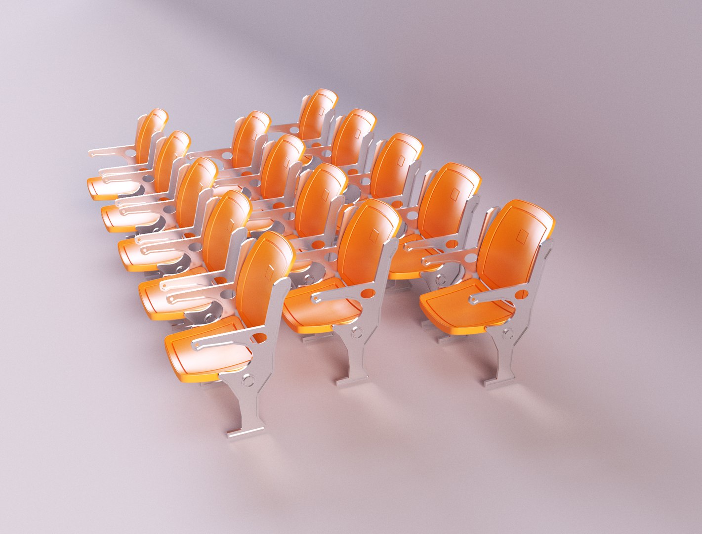 3D F5 Stadium Chairs - TurboSquid 1934825