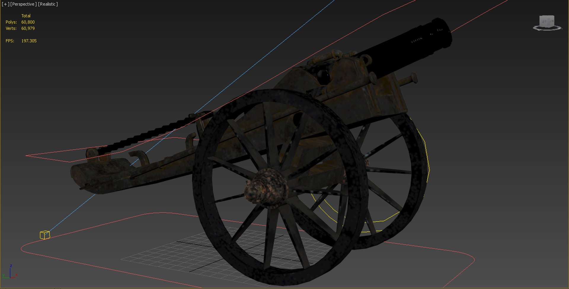 3D Cannon - TurboSquid 1367953