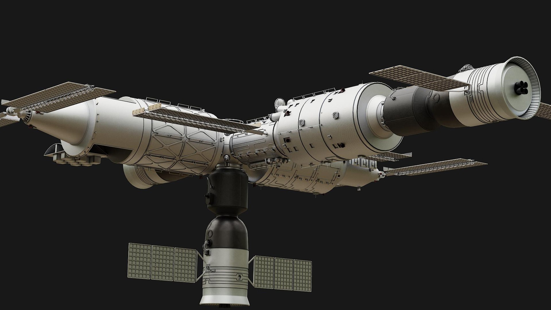 3D model Tiangong Space Station - TurboSquid 1775359