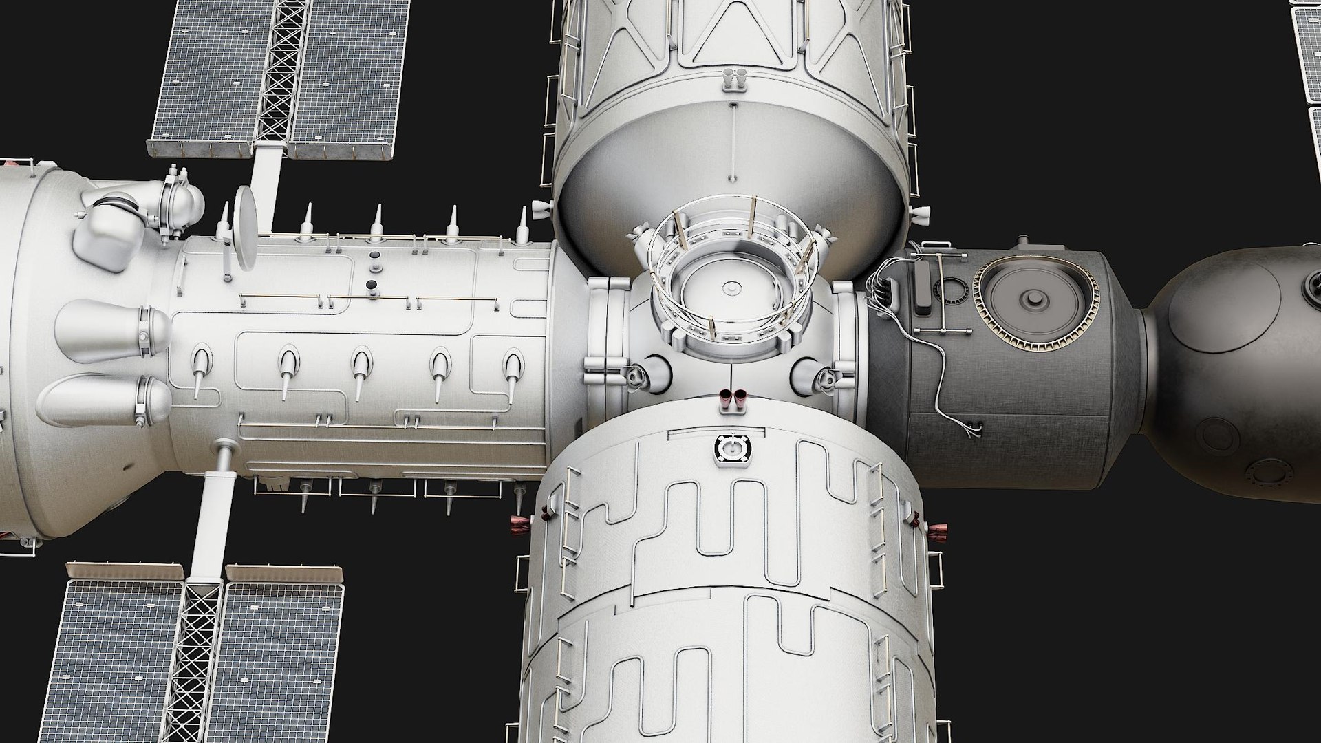 3D model Tiangong Space Station - TurboSquid 1775359