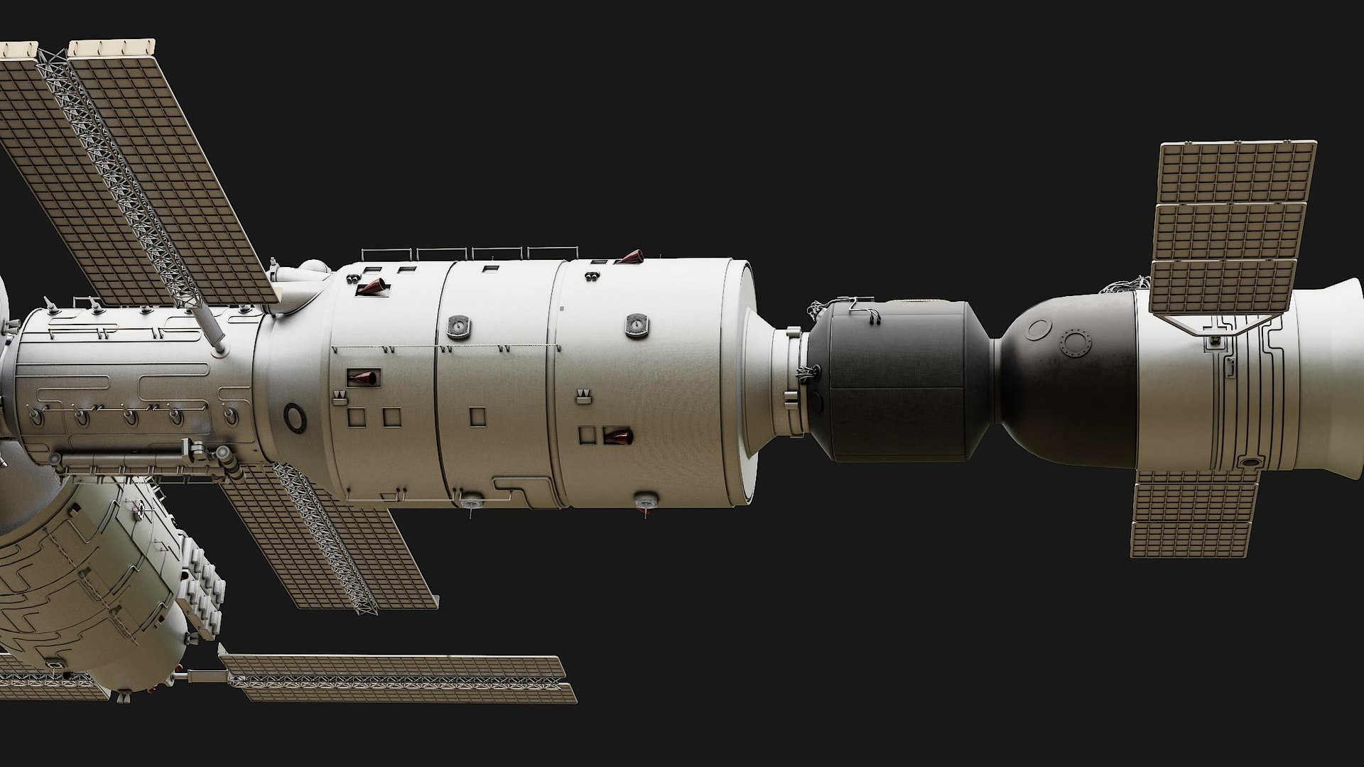 3D model Tiangong Space Station - TurboSquid 1775359