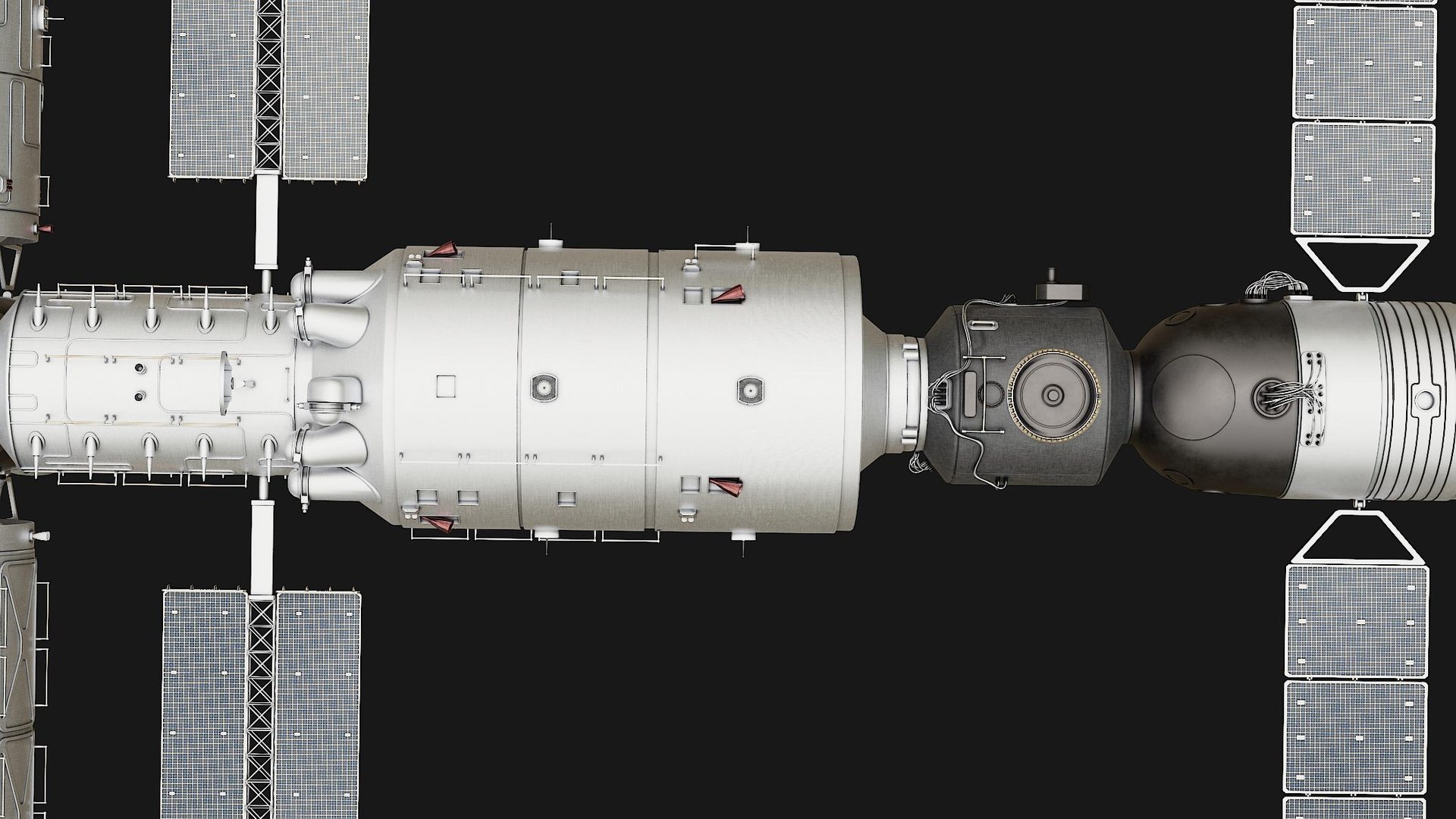 3D model Tiangong Space Station - TurboSquid 1775359