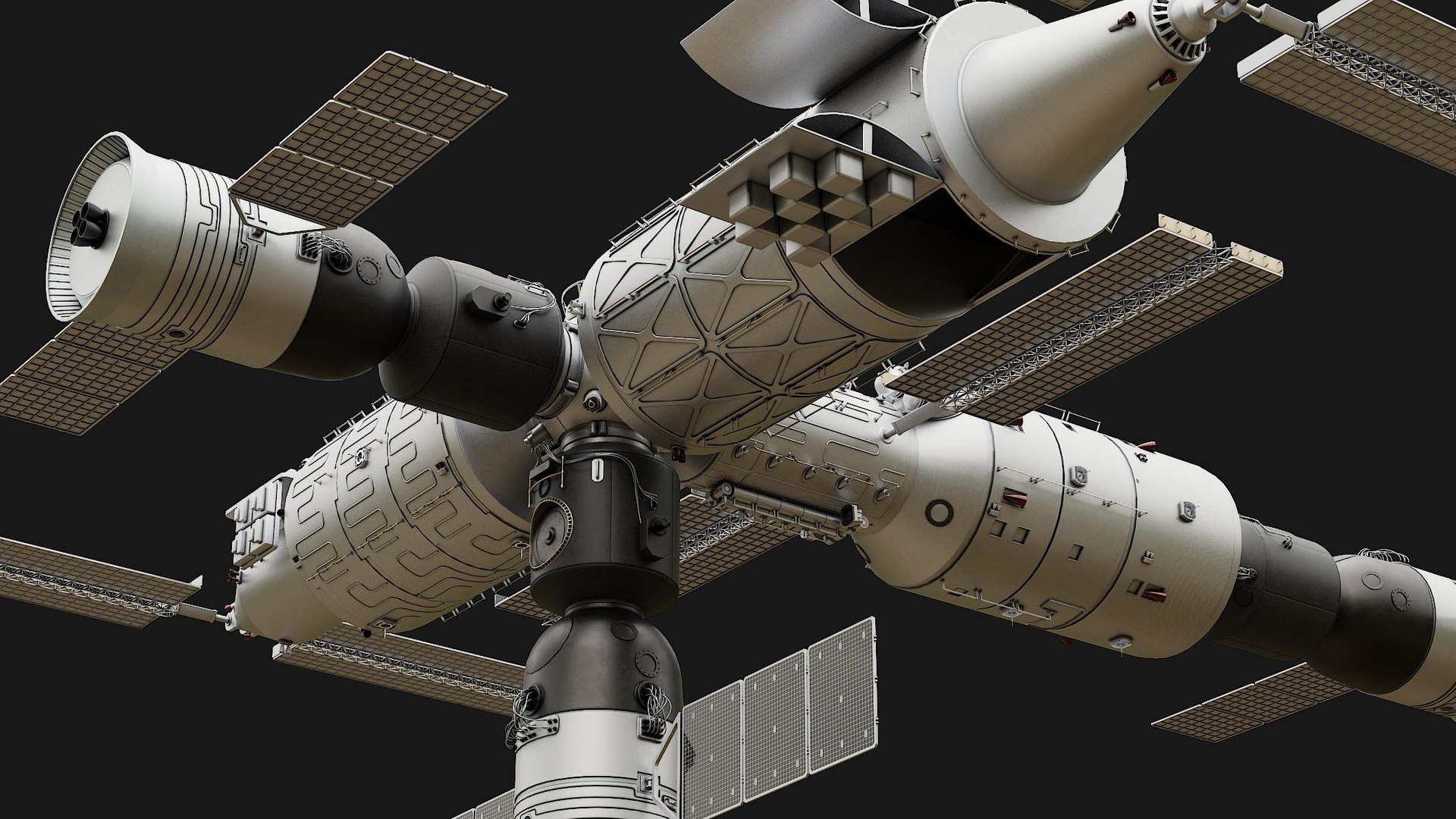 3D model Tiangong Space Station - TurboSquid 1775359