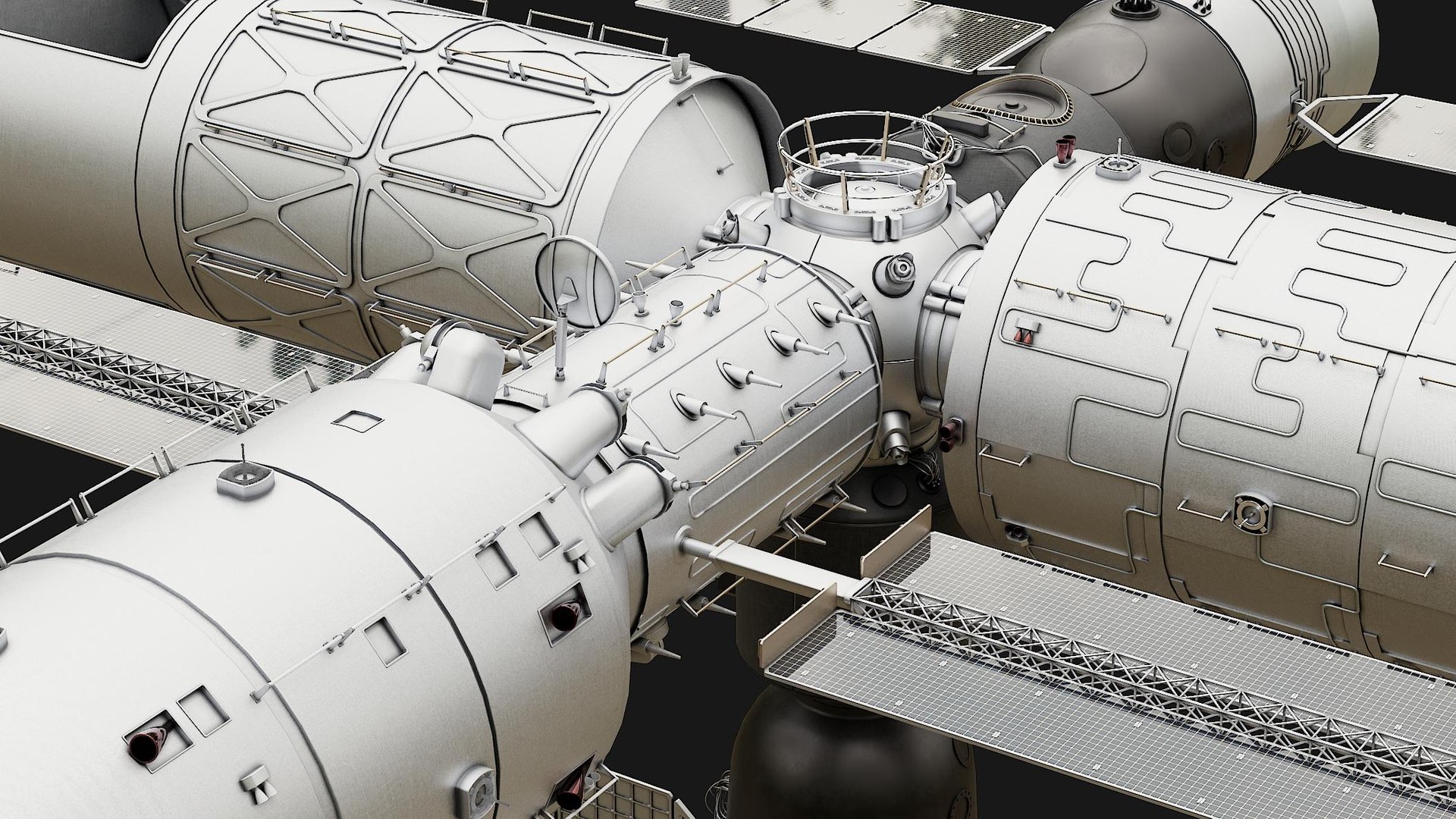 3D model Tiangong Space Station - TurboSquid 1775359