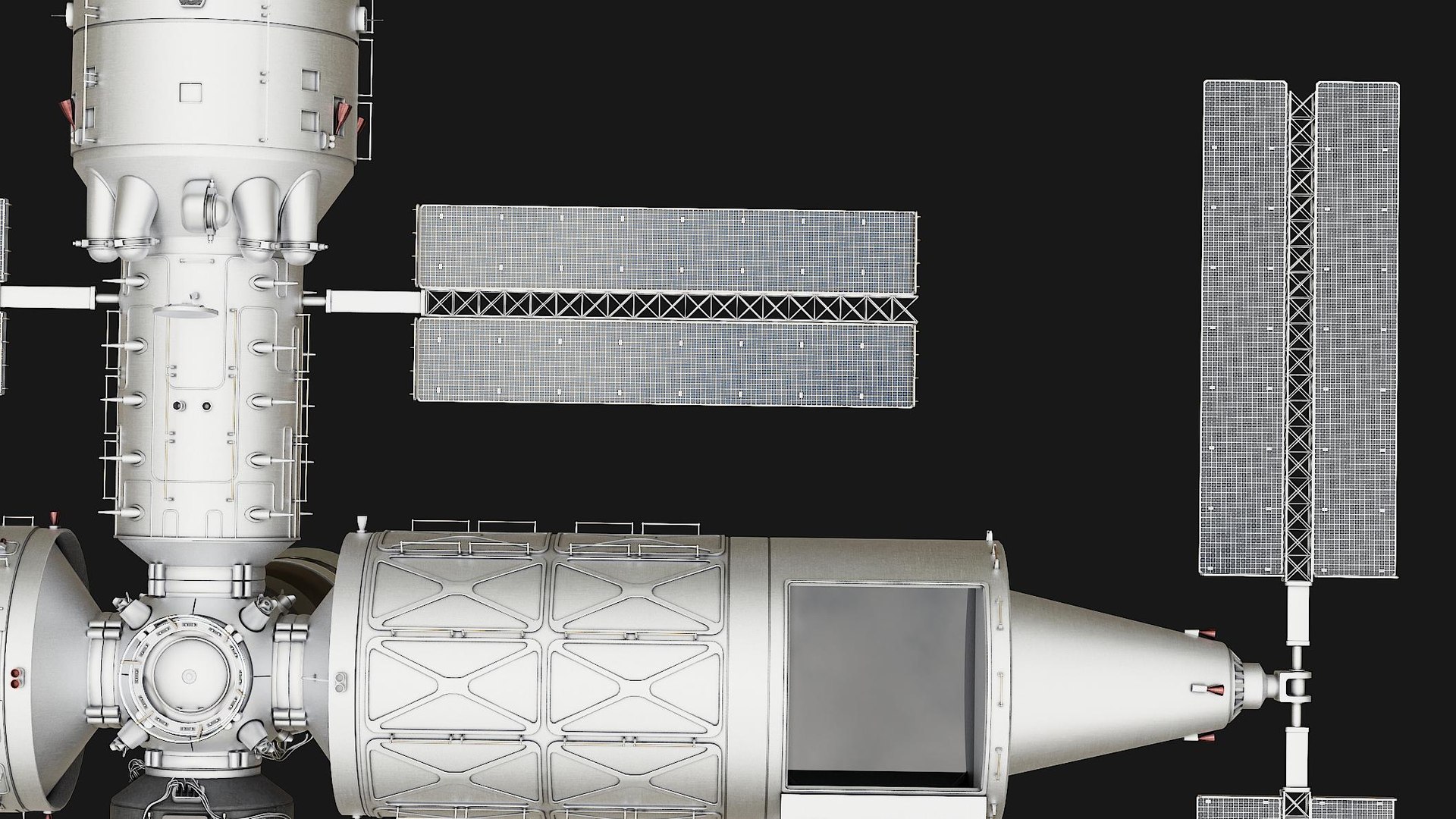3D model Tiangong Space Station - TurboSquid 1775359