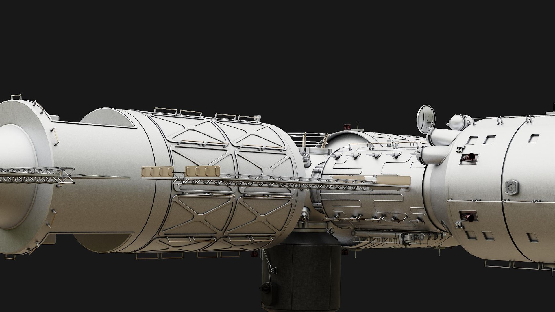3D model Tiangong Space Station - TurboSquid 1775359