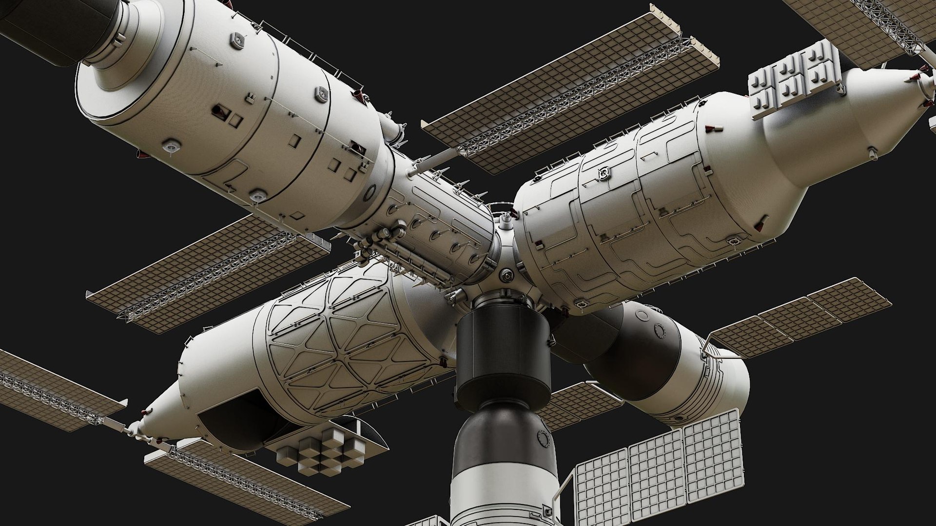 3D model Tiangong Space Station - TurboSquid 1775359