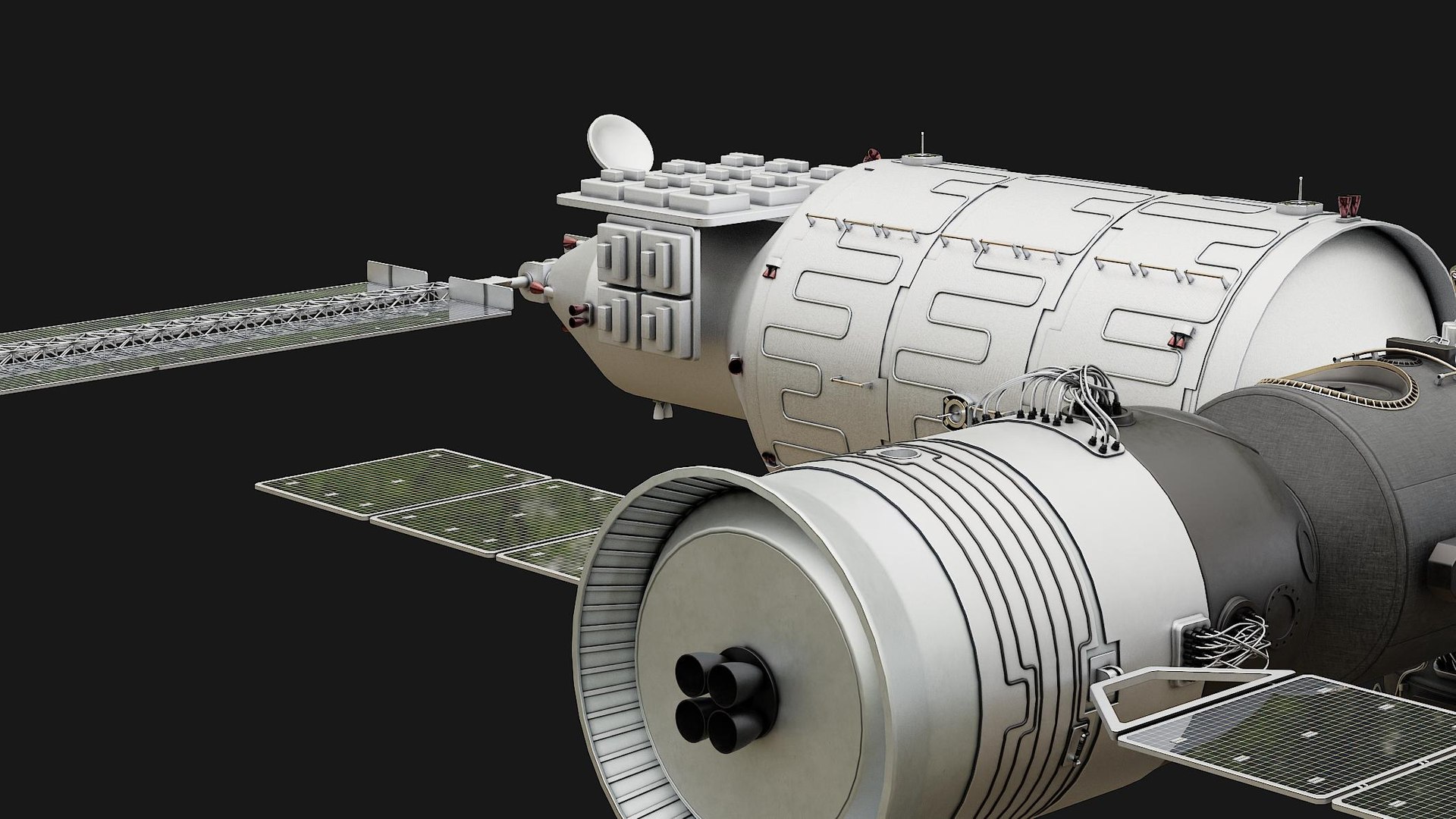 3D model Tiangong Space Station - TurboSquid 1775359