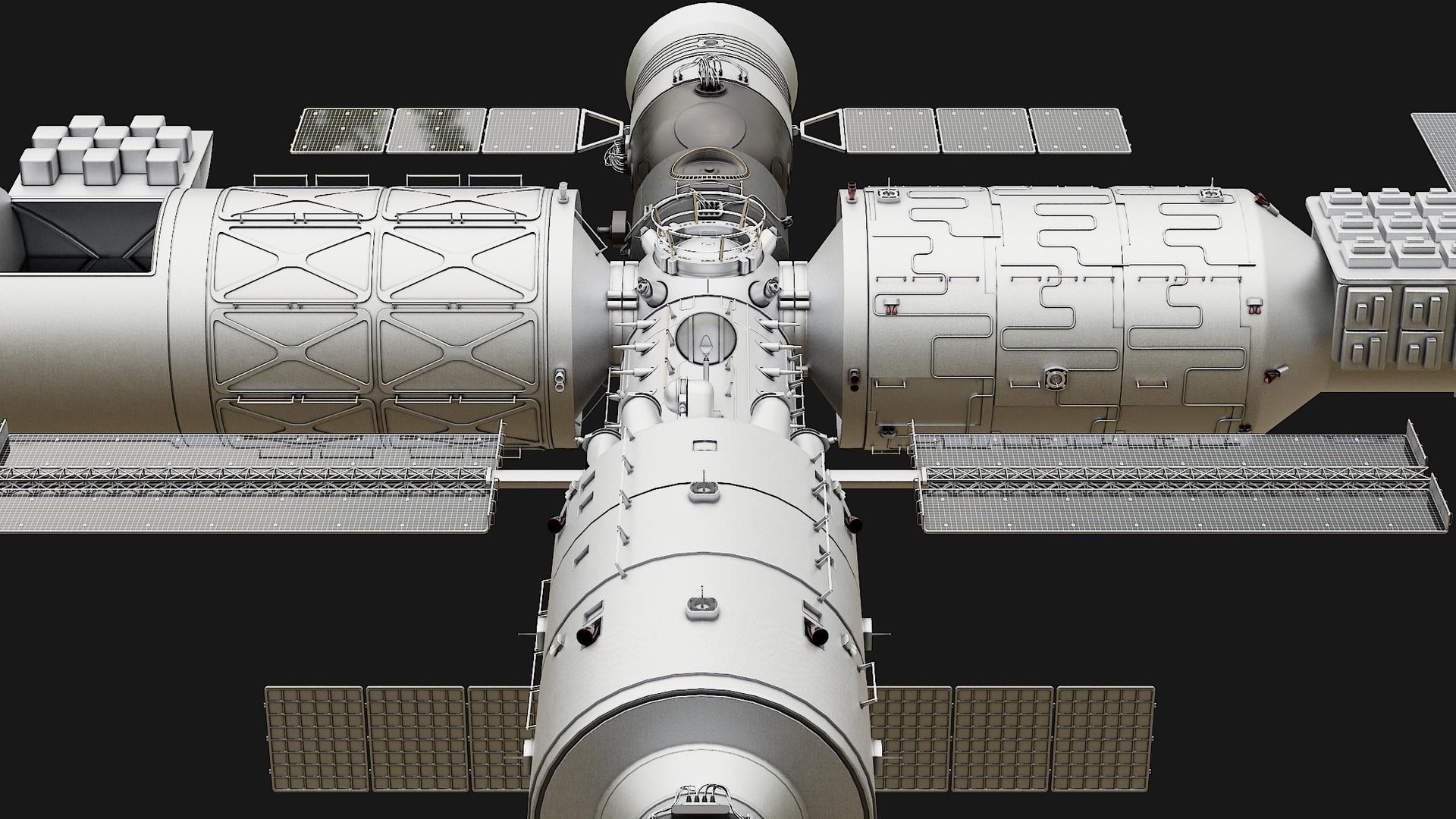 3D model Tiangong Space Station - TurboSquid 1775359