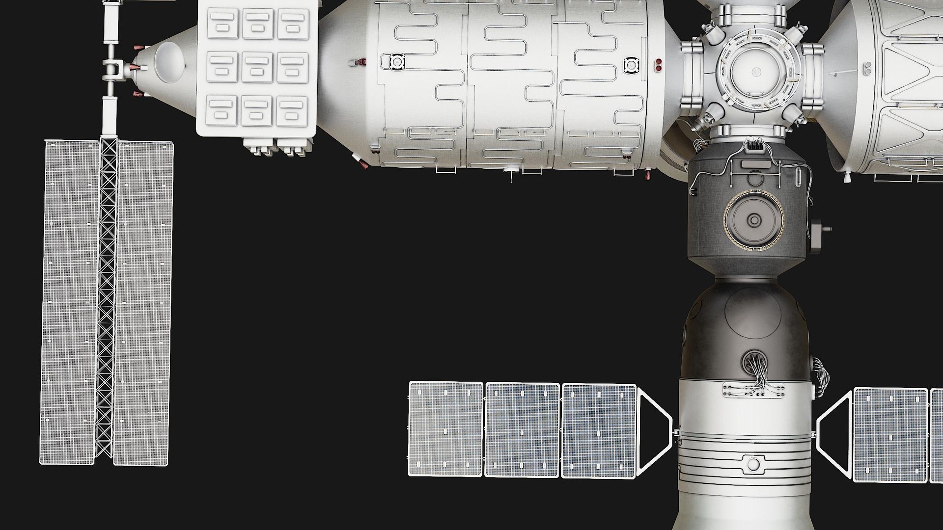 3D model Tiangong Space Station - TurboSquid 1775359