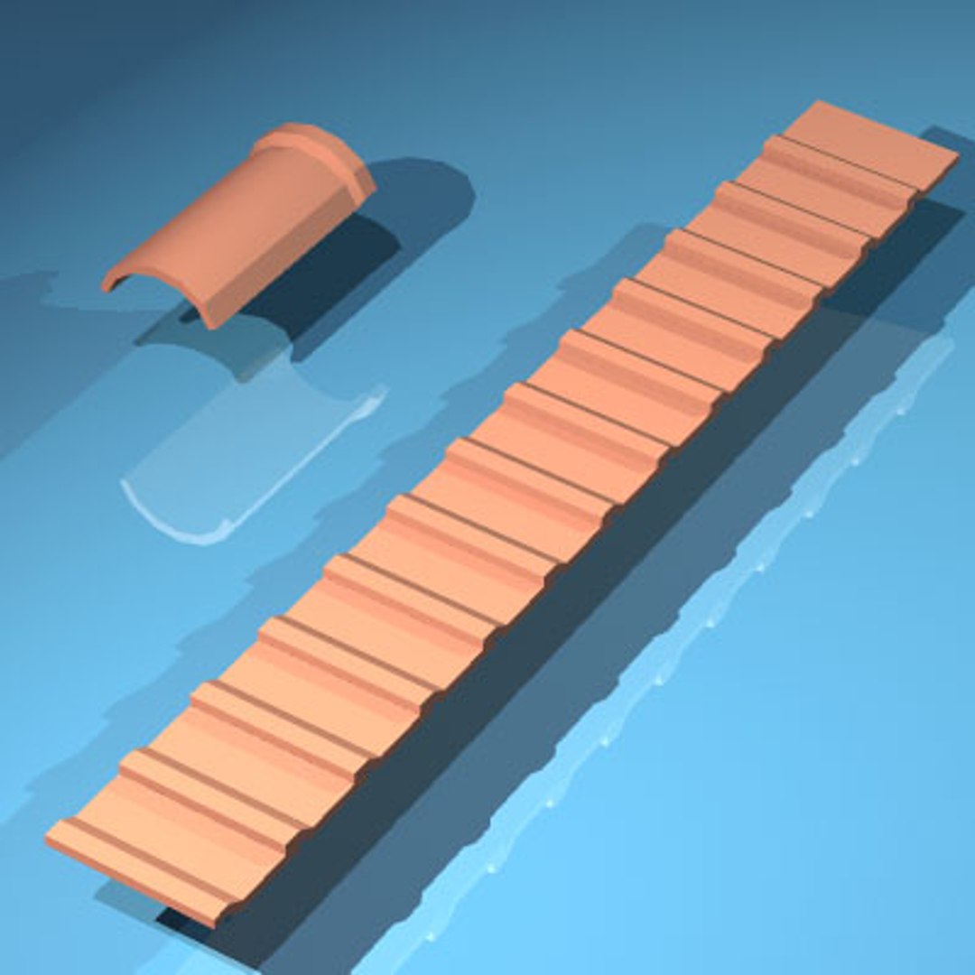 Roof Tiles 3d Model