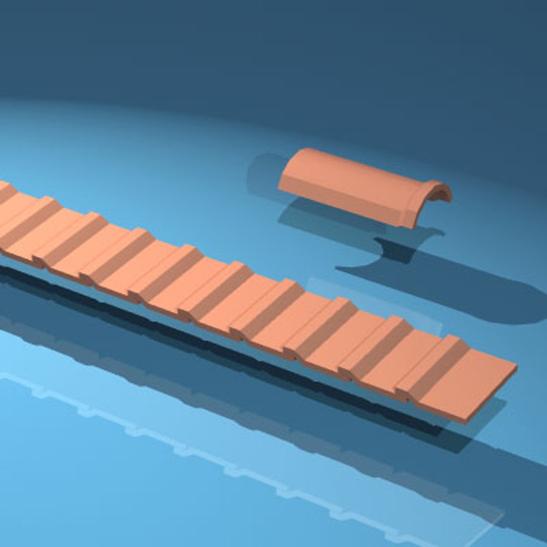 Roof Tiles 3d Model