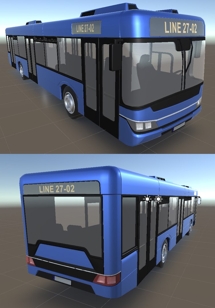 Unity3D Generic City Bus Model - TurboSquid 1983408