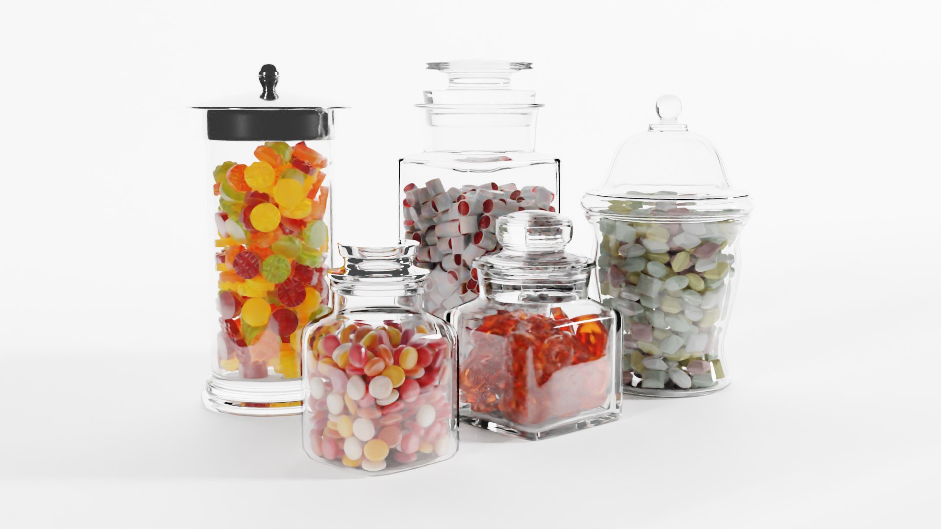 Candy In Jars Model - TurboSquid 1996540