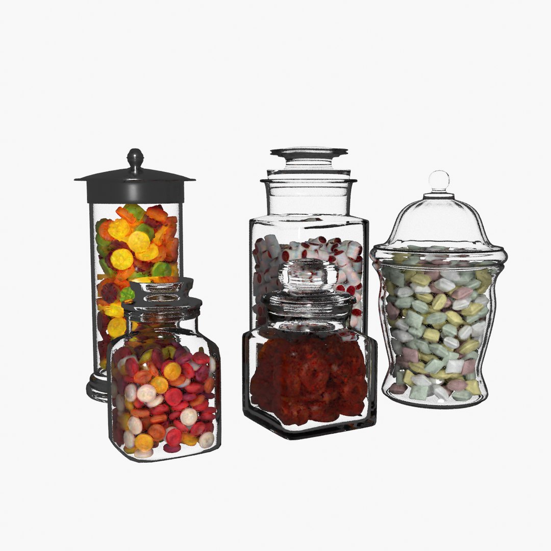 Candy In Jars Model - TurboSquid 1996540