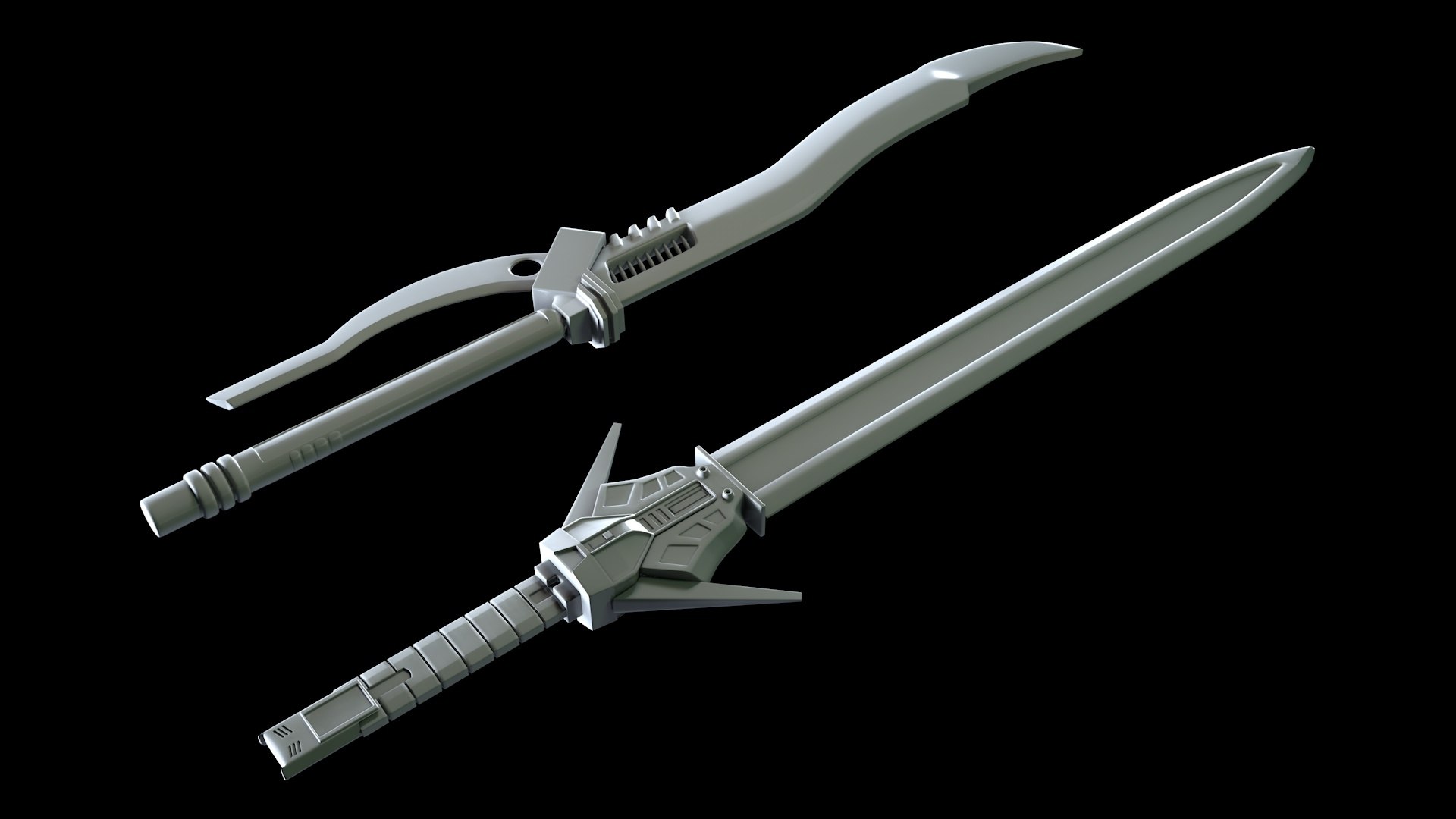 Sci fi swords 3D model - TurboSquid 2090073