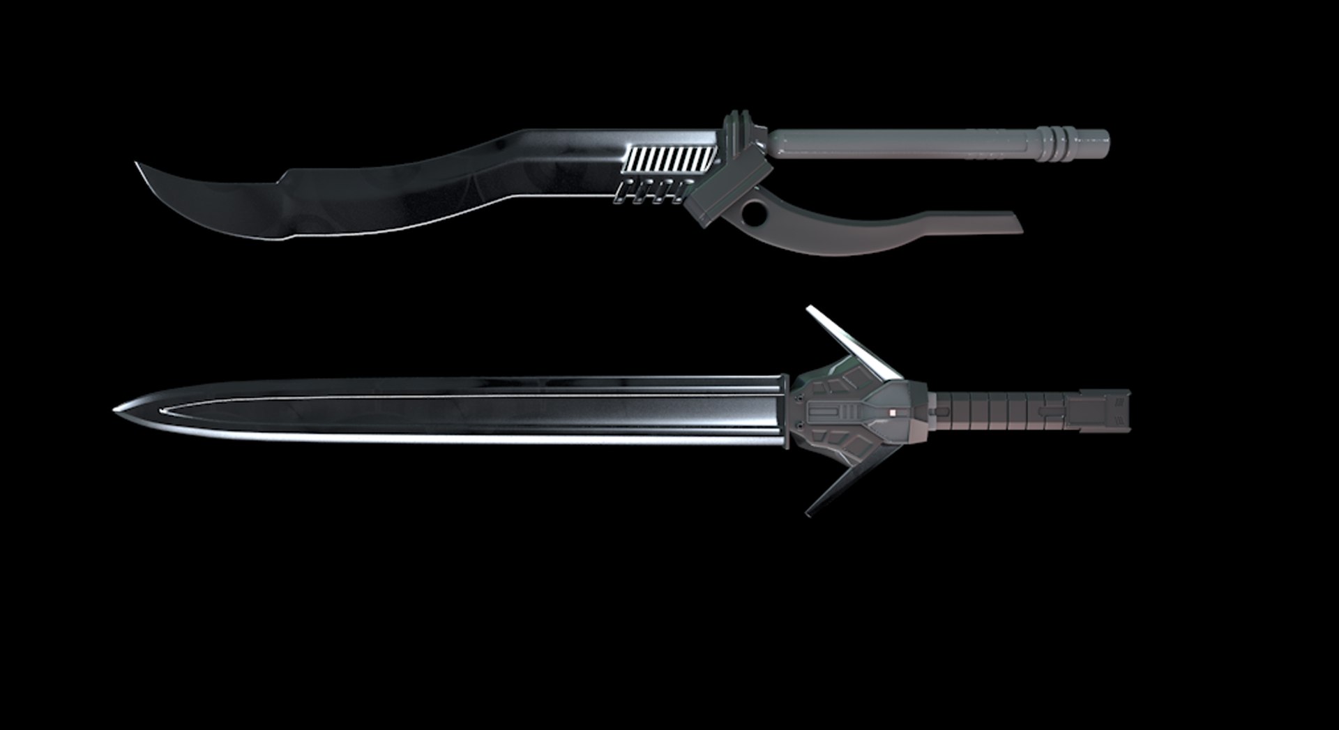 Sci fi swords 3D model - TurboSquid 2090073