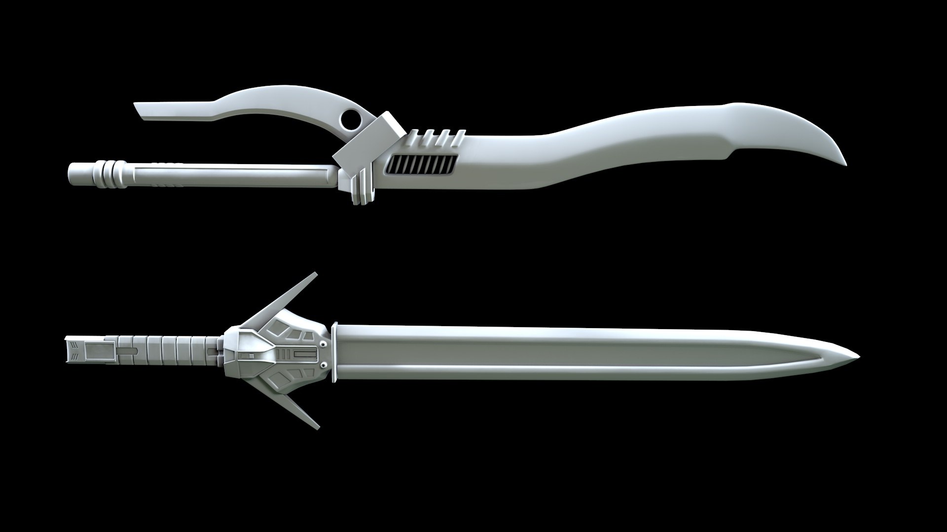 Sci fi swords 3D model - TurboSquid 2090073