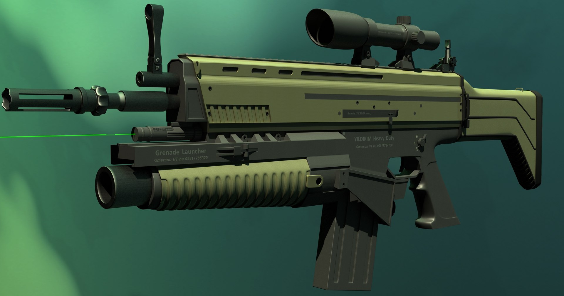 Yildirim-thunder Rifle 3d Model