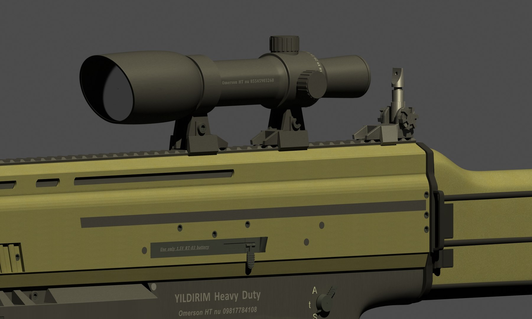 Yildirim-thunder Rifle 3d Model