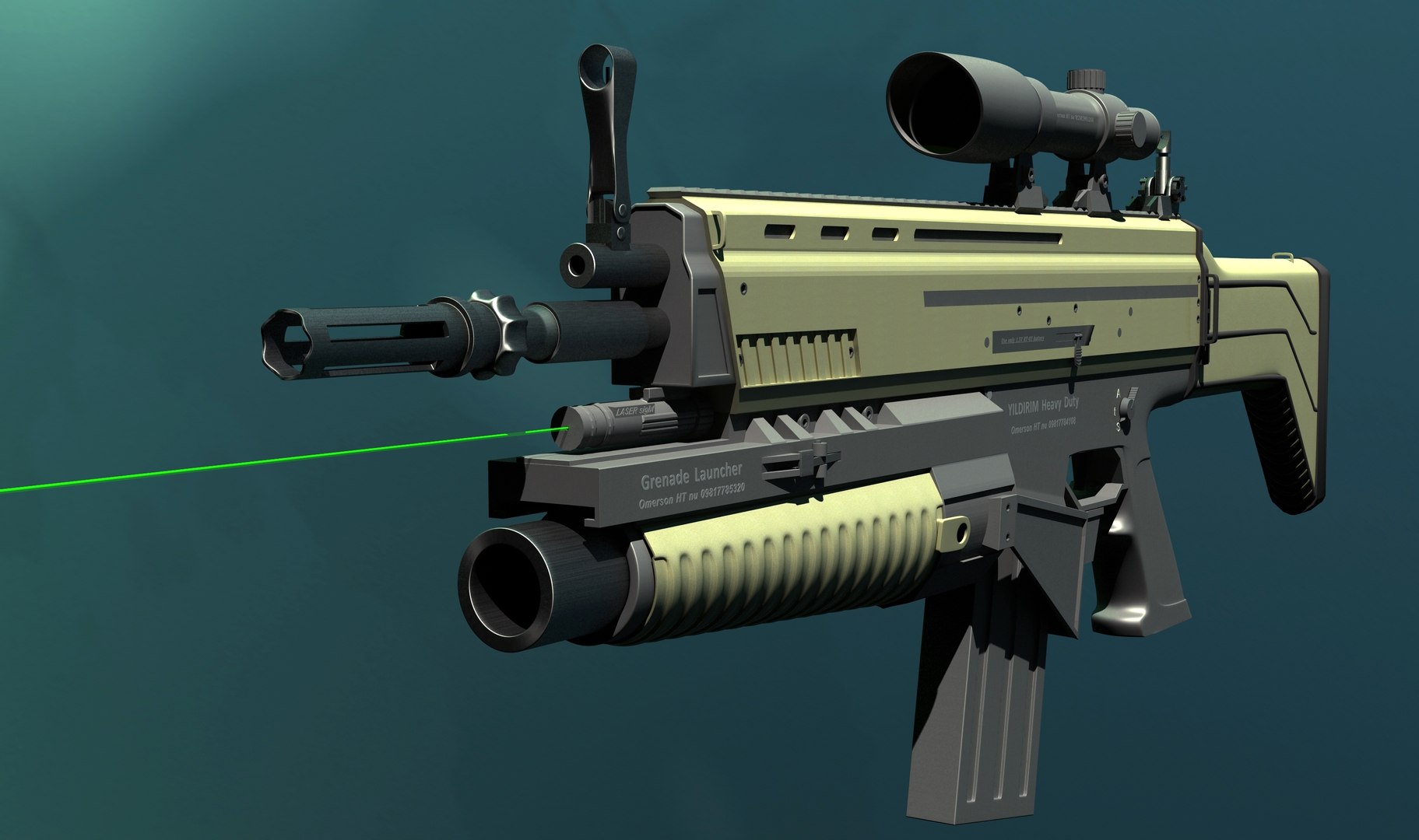 Yildirim-thunder Rifle 3d Model