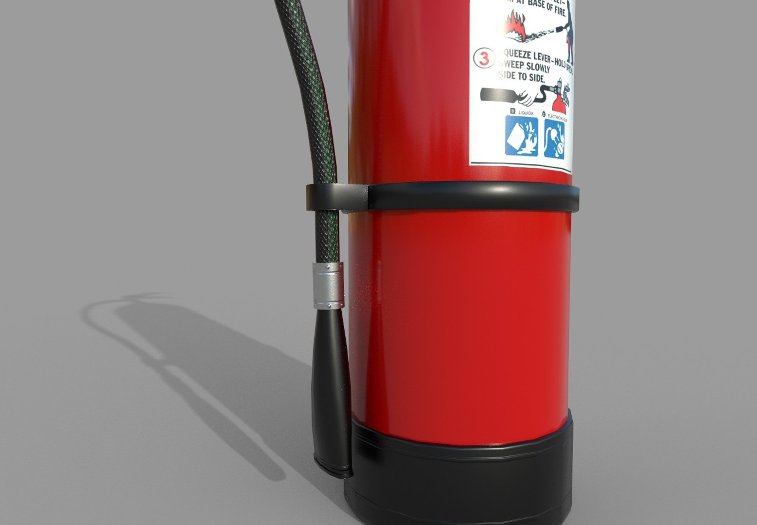 3D Fire Extinguisher With Warnings - TurboSquid 1763048