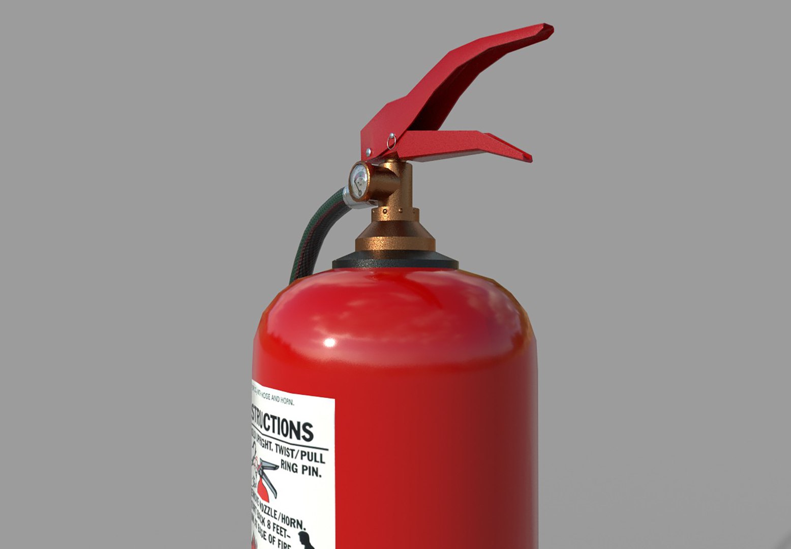 3D Fire Extinguisher With Warnings - TurboSquid 1763048