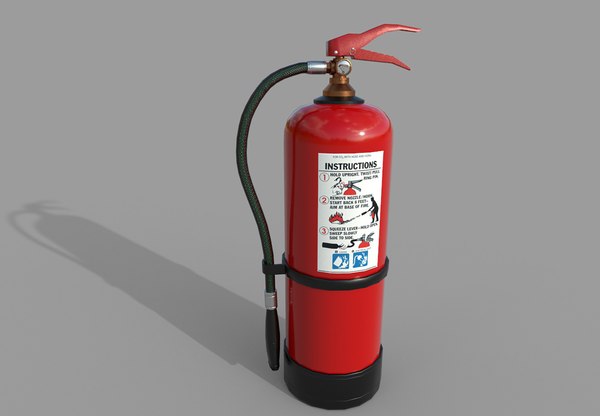 modelo 3d Extintor con advertencias - TurboSquid 1763048