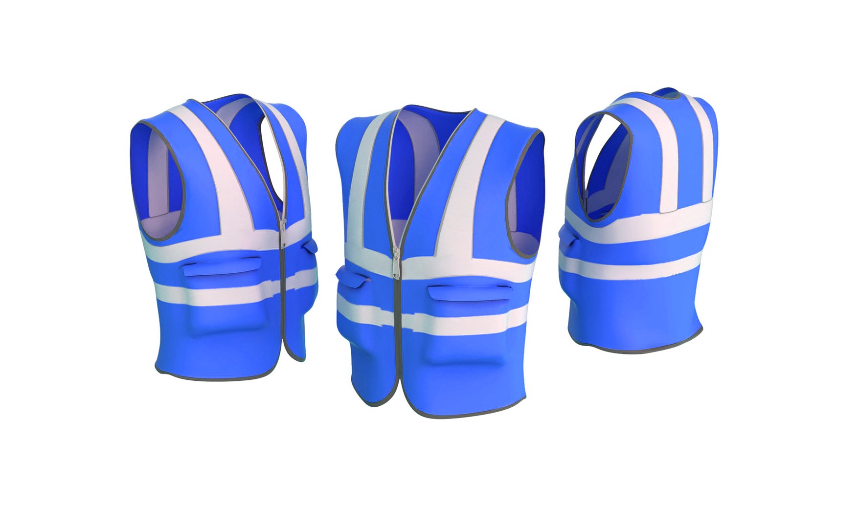 Realistic Worker Vest 007 3D Model - TurboSquid 2318937