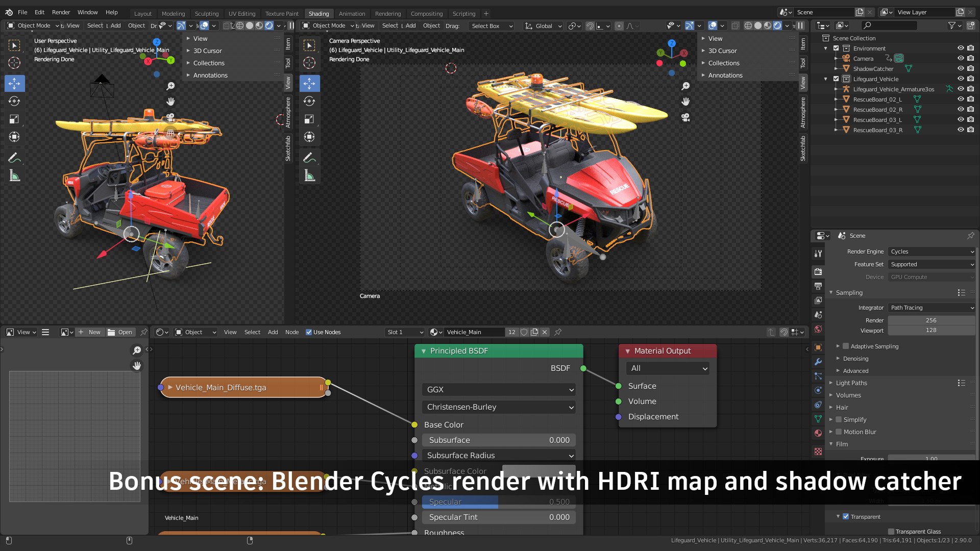 3D Lifeguard Vehicle WIth Buoys And Boards Model - TurboSquid 1998354