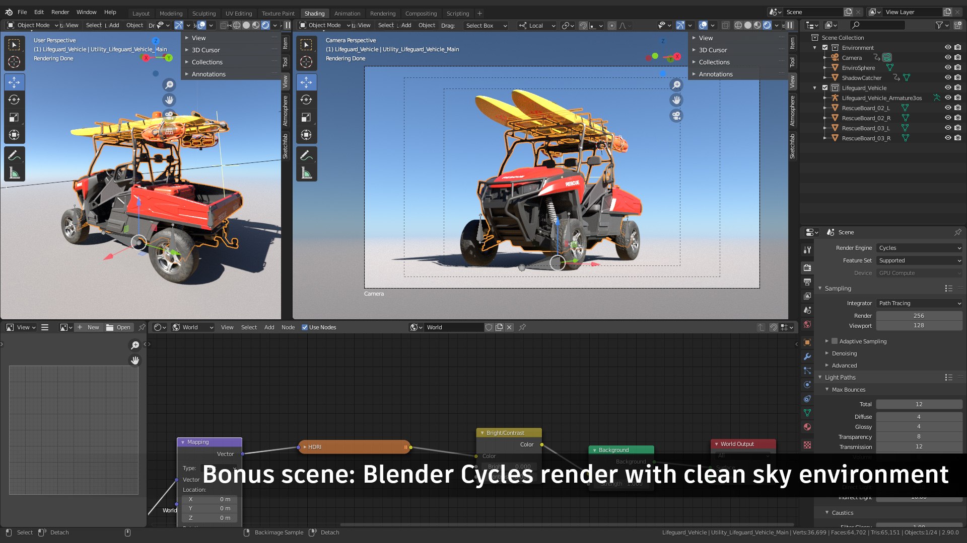 3D Lifeguard Vehicle WIth Buoys And Boards Model - TurboSquid 1998354