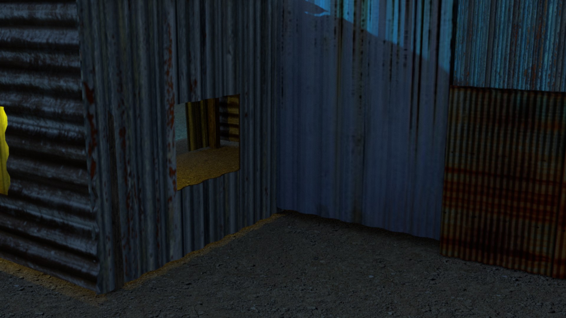 Free 3D Model Shack Corrugated Metal - TurboSquid 1258005