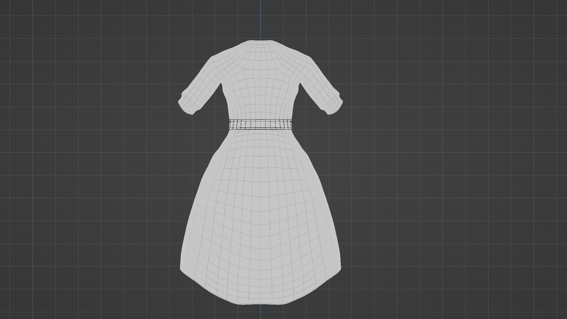 Orange Dress 3D Model - TurboSquid 2199823