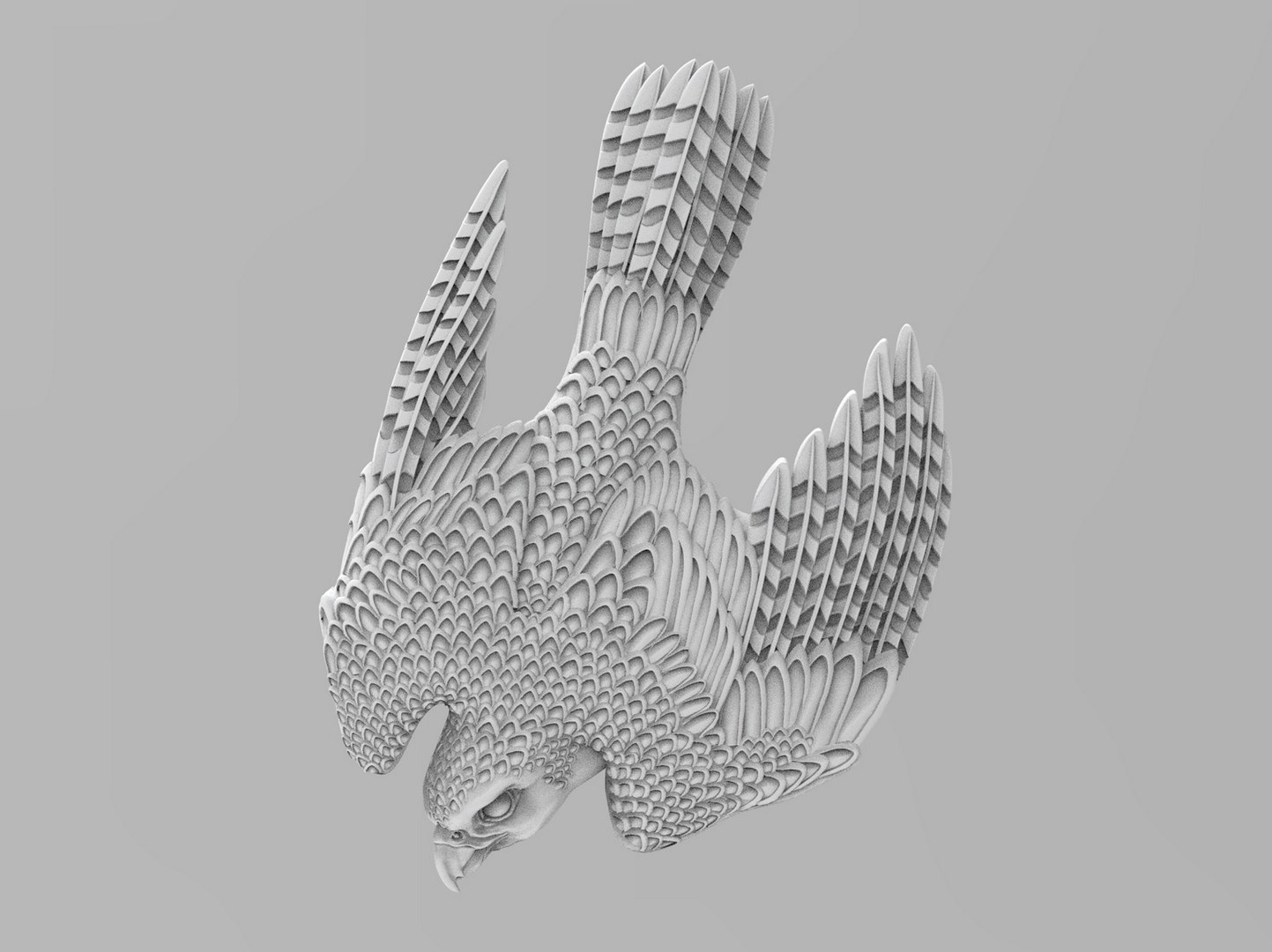 Bird Falcon Relief Pendant For 3d Print CNC 3D Model - TurboSquid 1876668