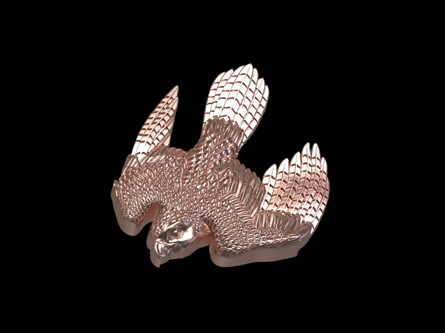 Bird Falcon Relief Pendant For 3d Print CNC 3D Model - TurboSquid 1876668