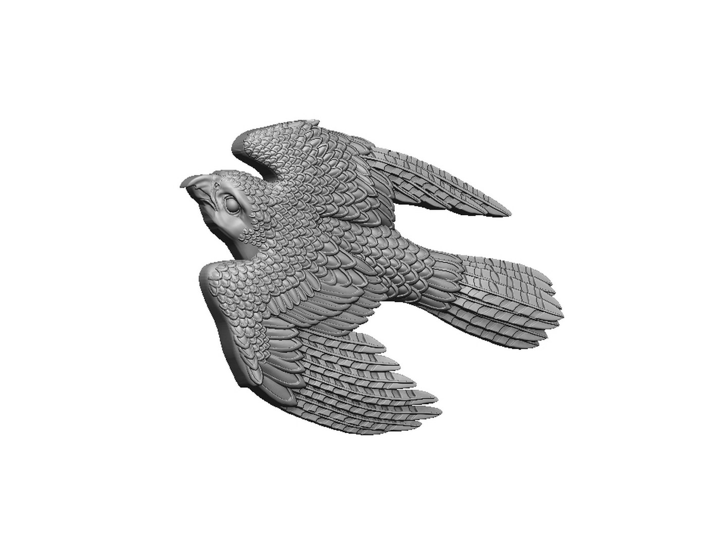 Bird Falcon Relief Pendant For 3d Print CNC 3D Model - TurboSquid 1876668