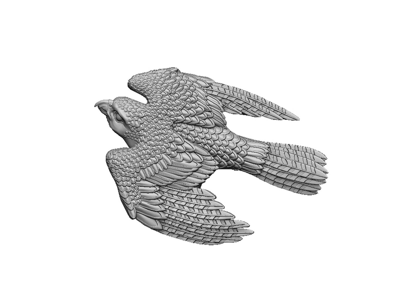 Bird Falcon Relief Pendant For 3d Print CNC 3D Model - TurboSquid 1876668