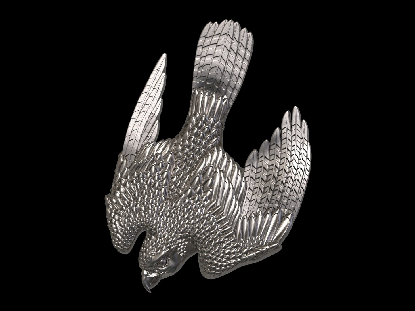 Bird Falcon Relief Pendant For 3d Print CNC 3D Model - TurboSquid 1876668