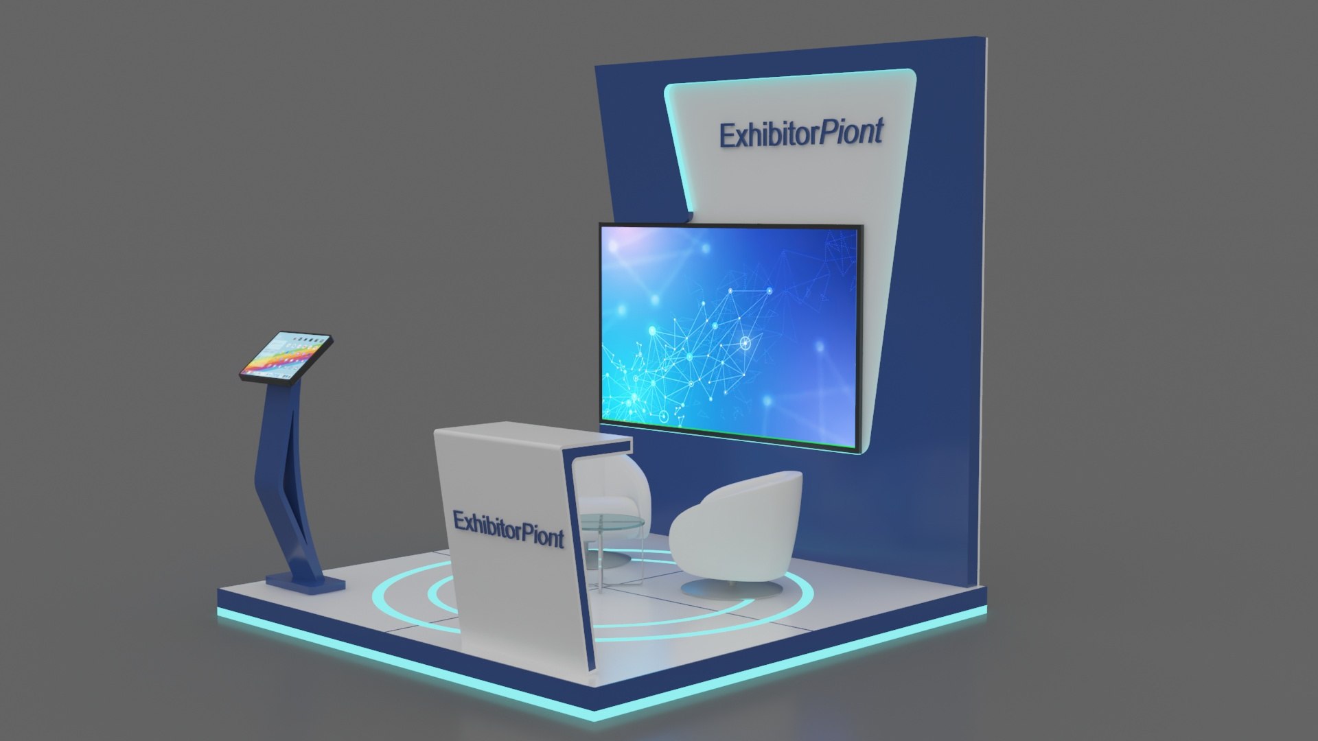 Exhibition Booth 2x2 Idea 3D - TurboSquid 2226169
